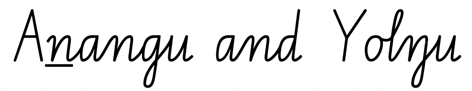 Yougnu and Anangu Indigenous fonts » EdAlive Online Learning