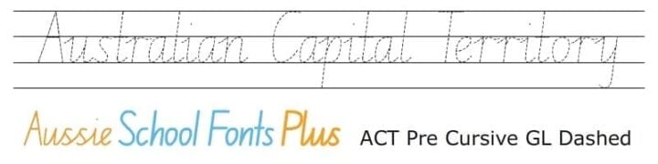 Australian Capital Territory Handwriting Font-ACT » EdAlive Online Learning