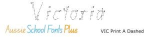 Victoria (Vic) Modern Cursive handwriting fonts » EdAlive Online Learning